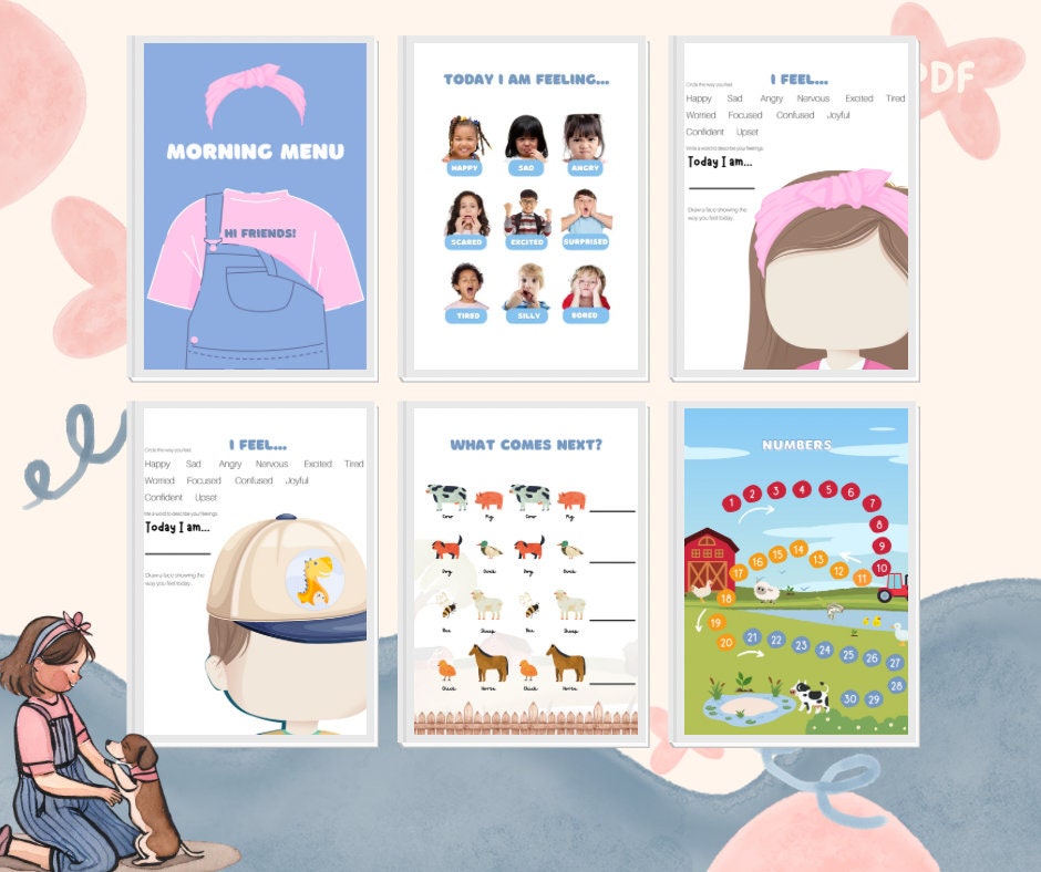 Ms Rachel Morning Menu Worksheet Printable Homeschool Boy/girl - Etsy