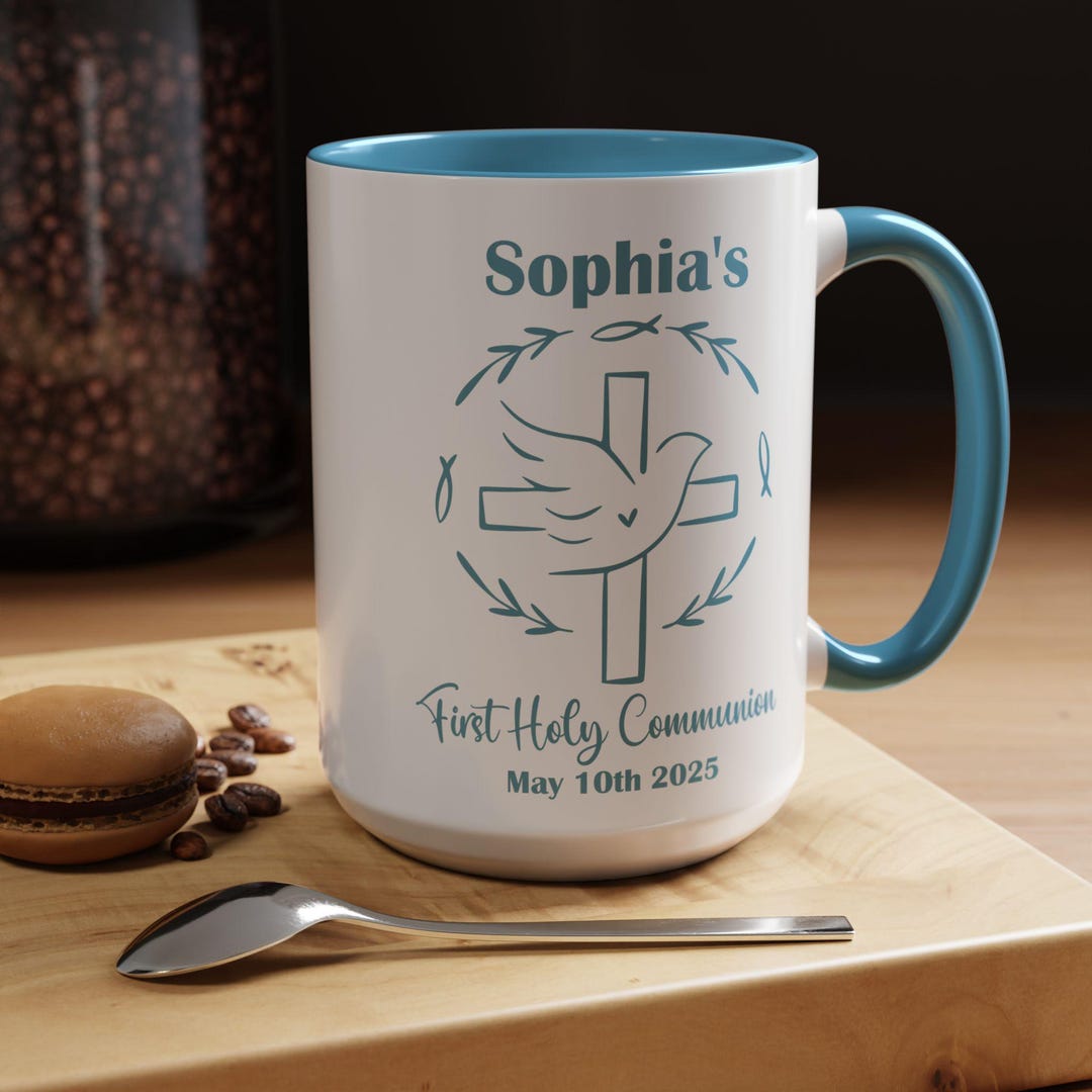 Custom Communion Kids Mug,1st Holy Communion Name Cup,custom Name ...