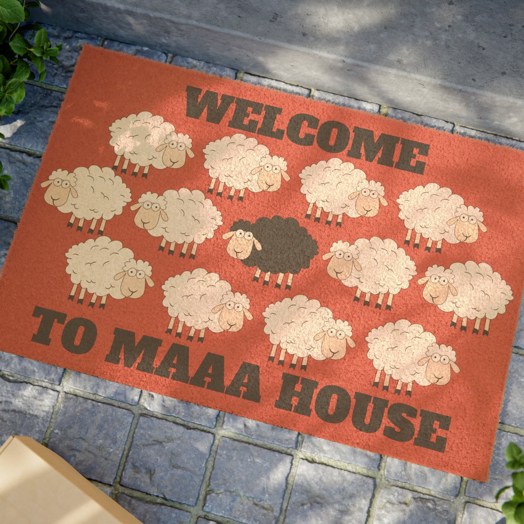 Welcome to MAAA House Doormat,black Sheep Front Doormat,newlywed Gift ...