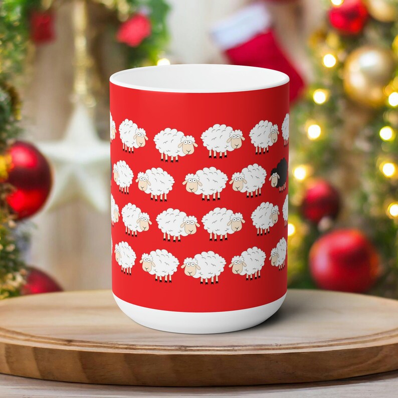 Black Sheep Coffee Mug 15oz, Diana Style,black Sheep of the Family Mug ...