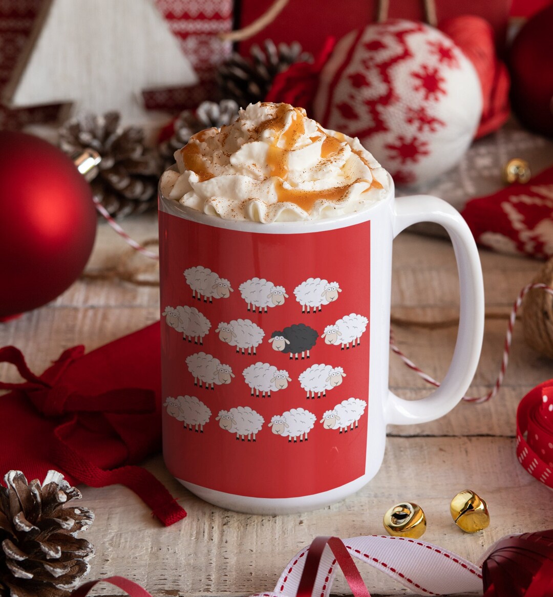 Black Sheep Coffee Mug 15oz, Diana Style,black Sheep of the Family Mug ...