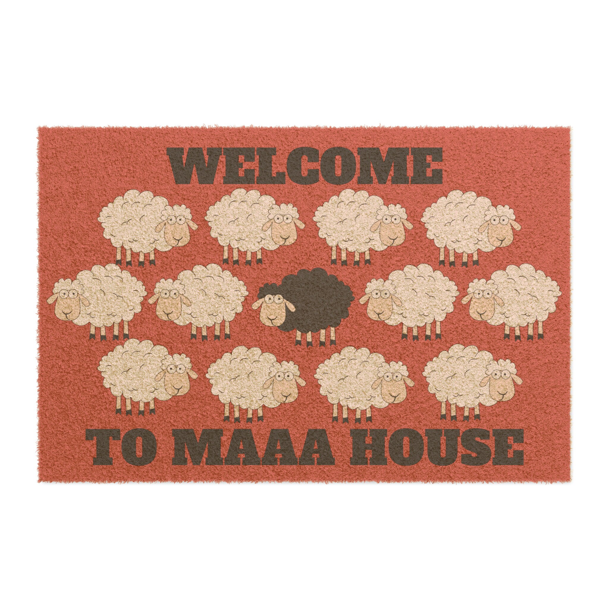 Welcome to MAAA House Doormat,black Sheep Front Doormat,newlywed Gift ...