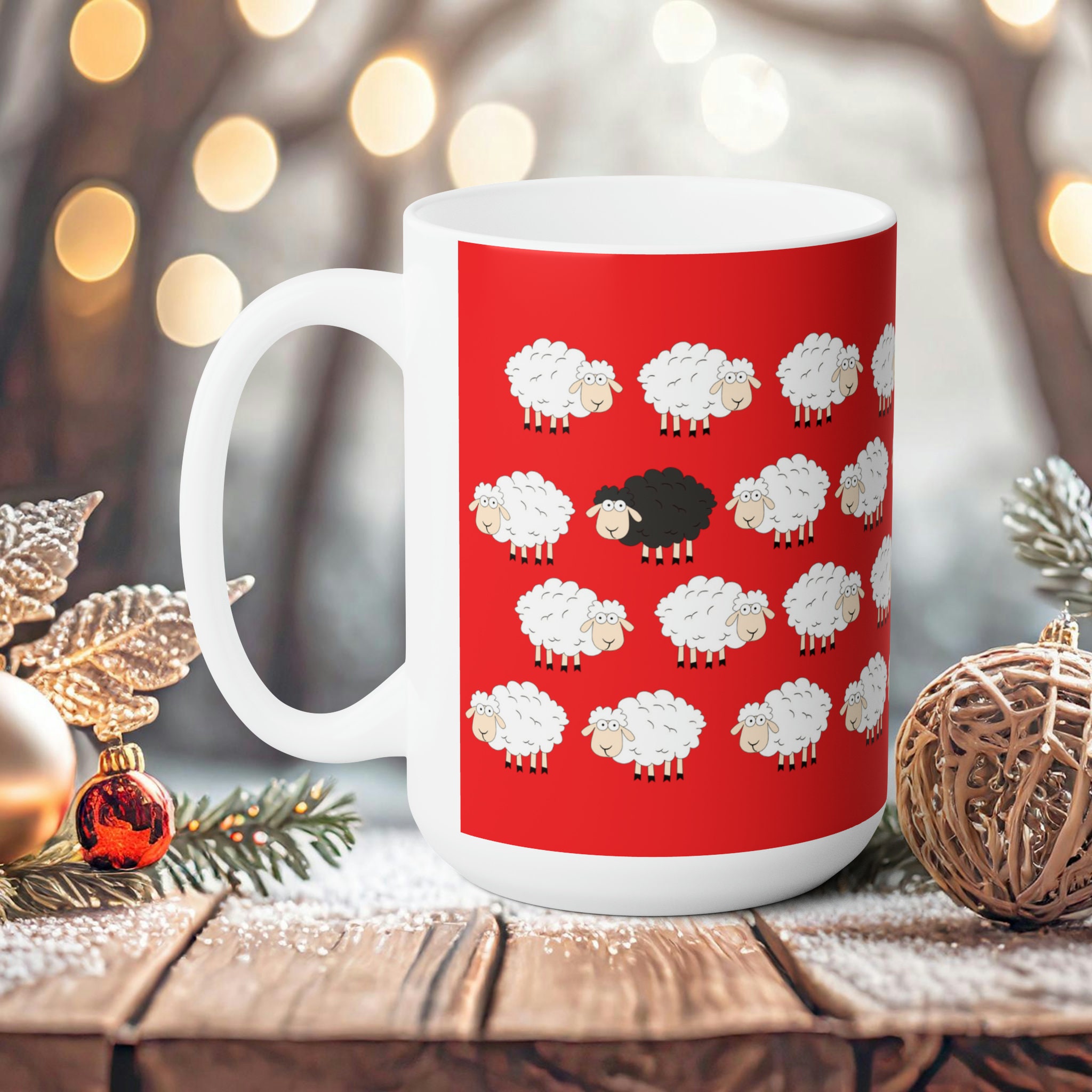 Black Sheep Coffee Mug 15oz, Diana Style,black Sheep of the Family Mug ...