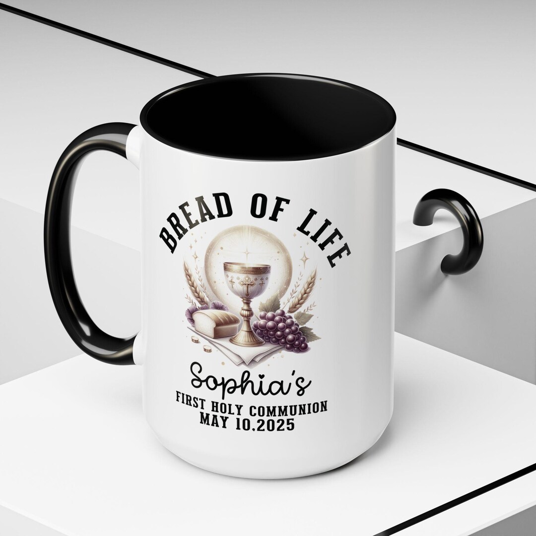 Custom Communion Mug,1st Holy Communion Name Cup,personalized Catholic ...