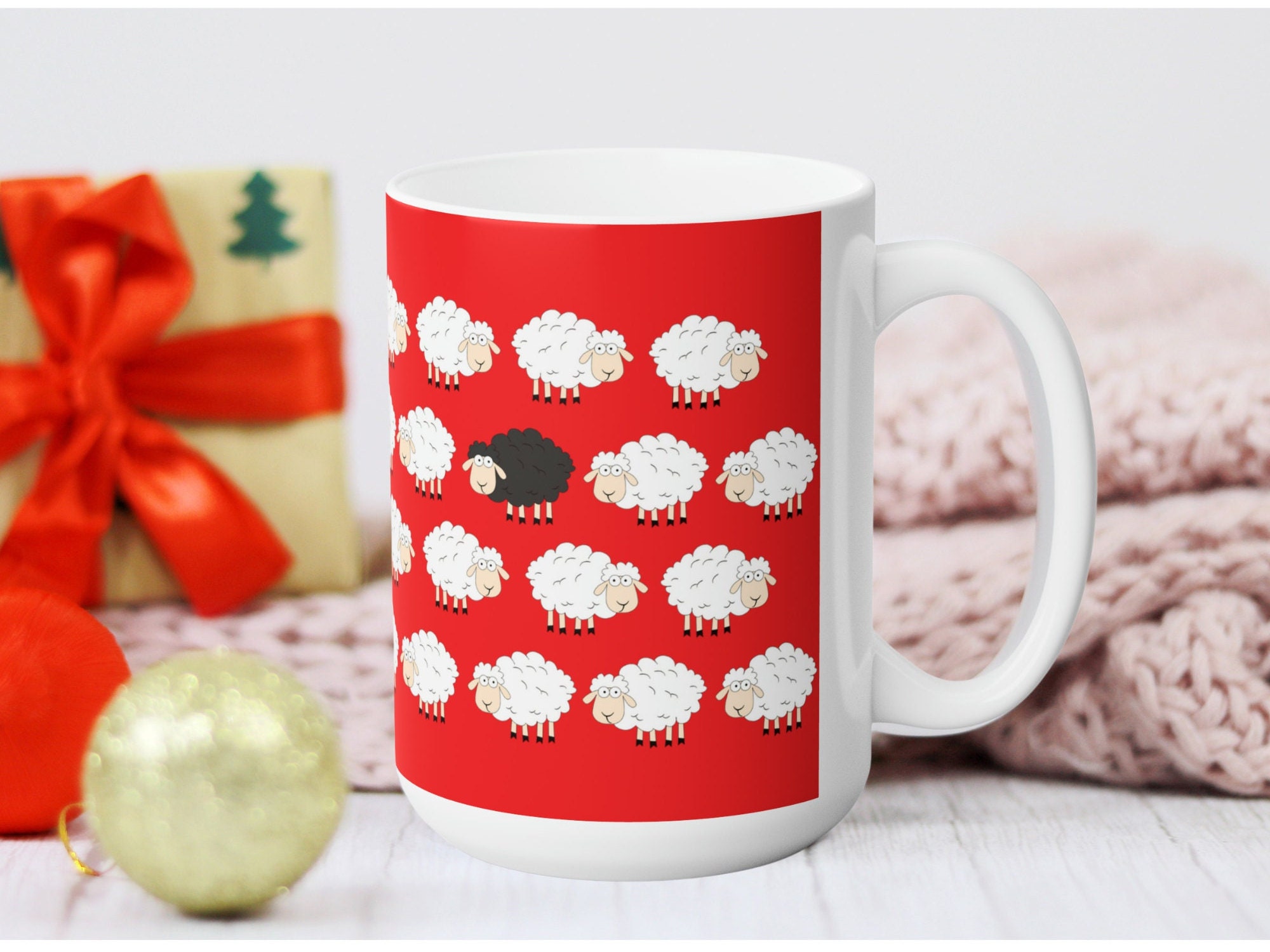 Black Sheep Coffee Mug 15oz, Diana Style,black Sheep of the Family Mug ...