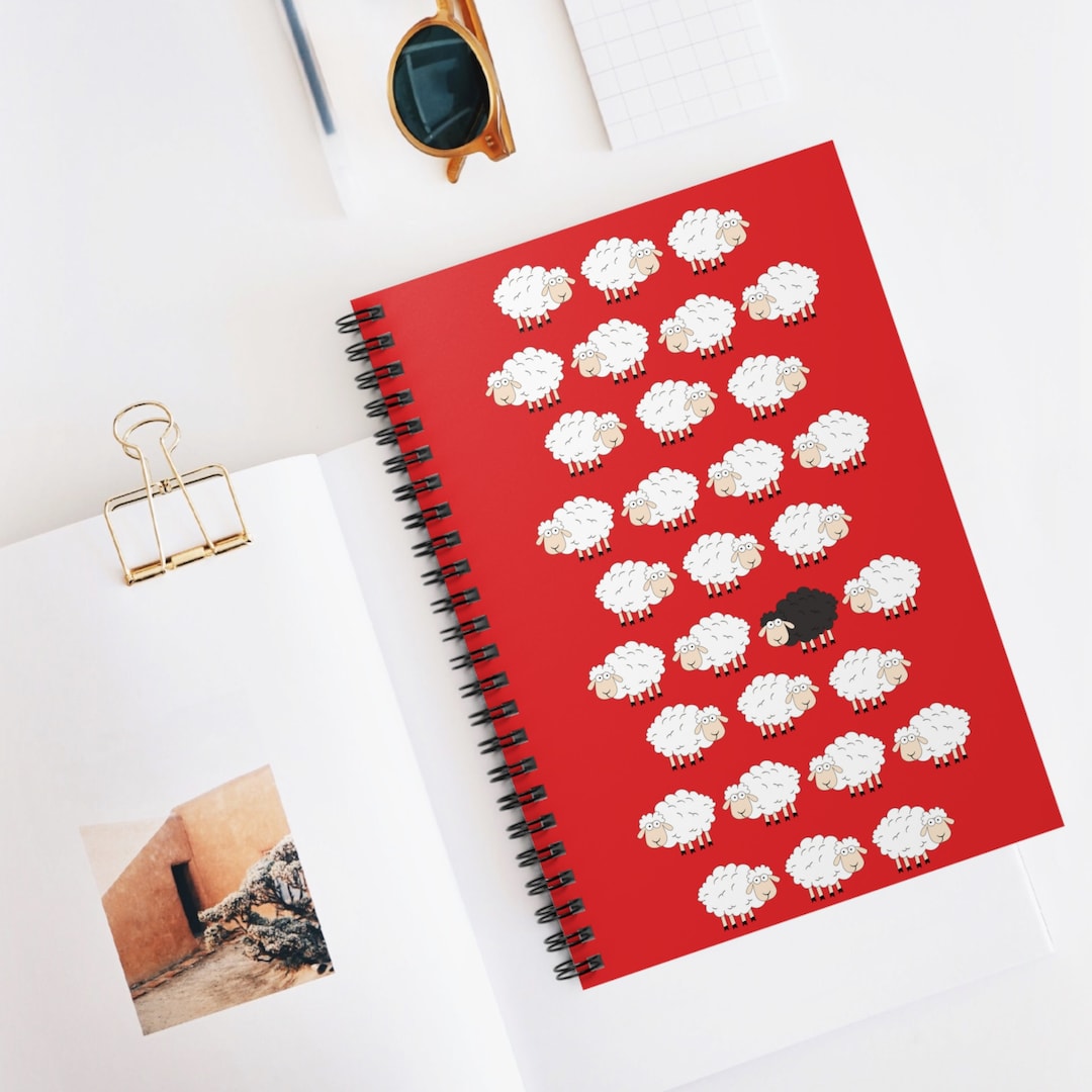 Black Sheep Journal, Gifts for Sheep Lover, Christmas Gift, Black Sheep ...