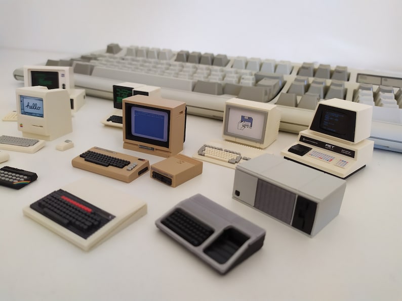 DELUXE SET - 12 COMPLETE Retro Computers Miniatures - Etsy