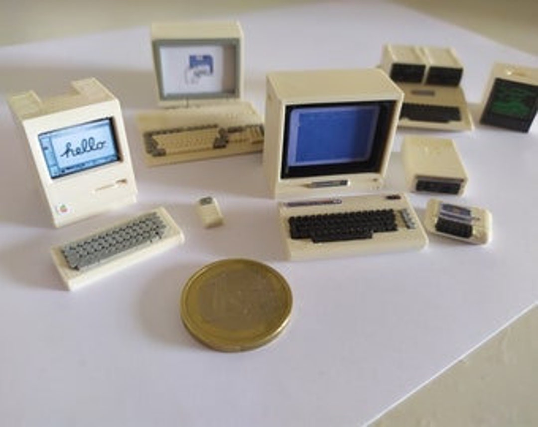 Doll House Retro Computers Miniature 1:12 Scale - Etsy