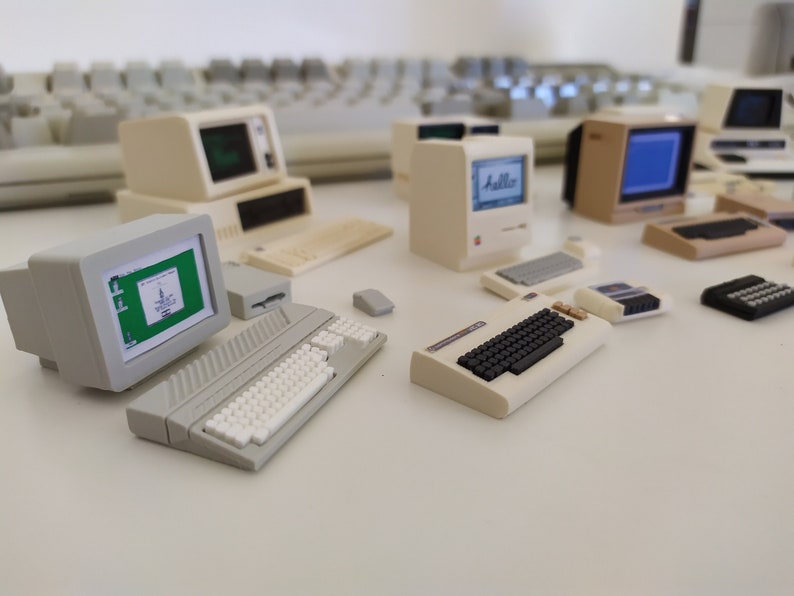 DELUXE SET - 12 COMPLETE Retro Computers Miniatures - Etsy