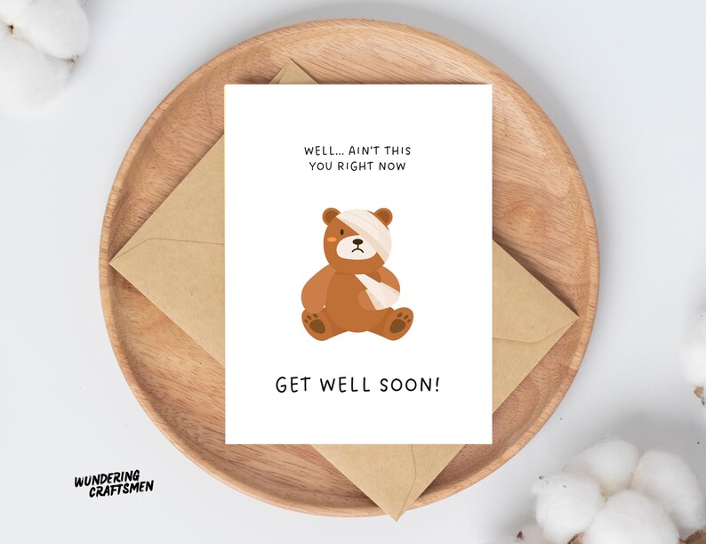 Editable Get Well Soon Card Bestie Speedy Recovery Card for Bff ...