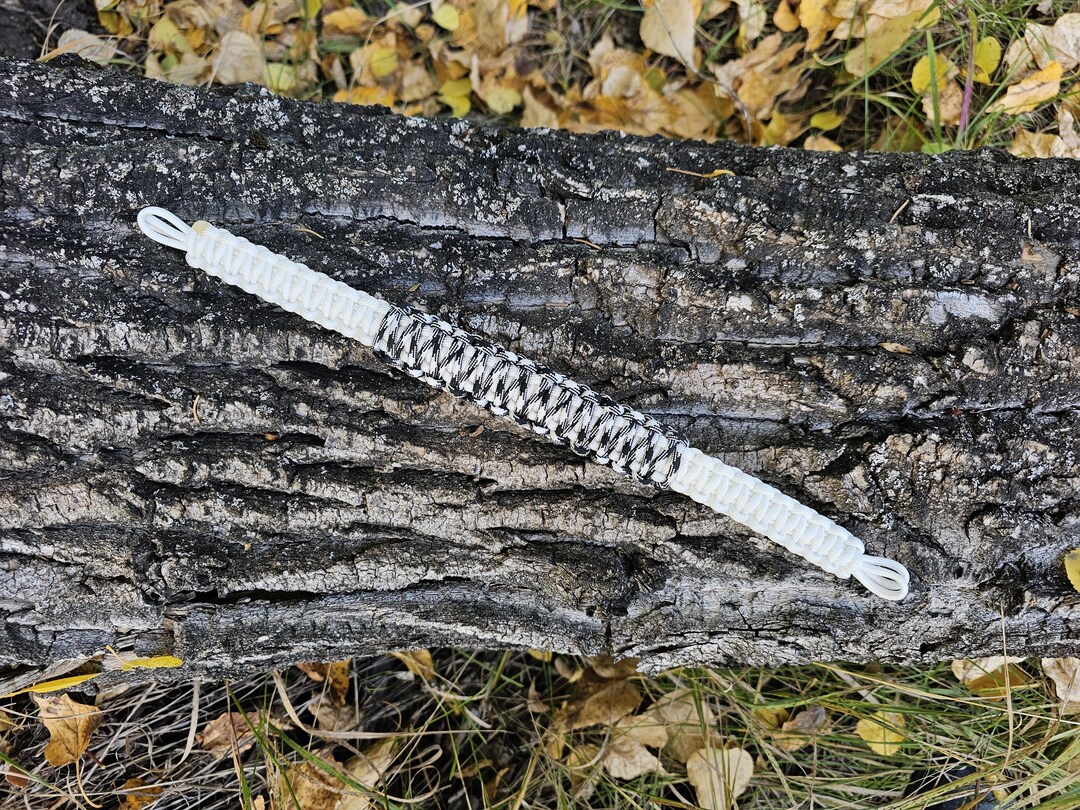 Paracord Bolt on Grab Handles-black and White -compatible With Jeep ...