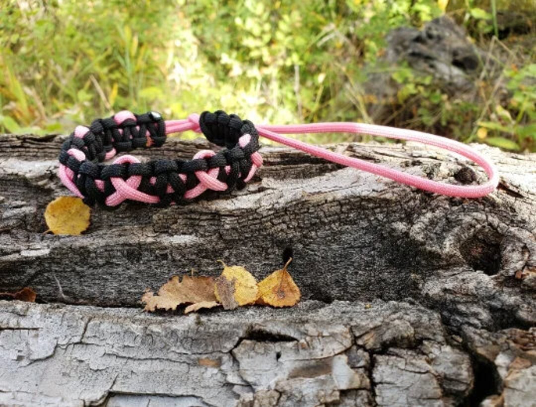 Breast Cancer Awareness Paracord Camera Wrist Strap: Cobra Weave - Etsy