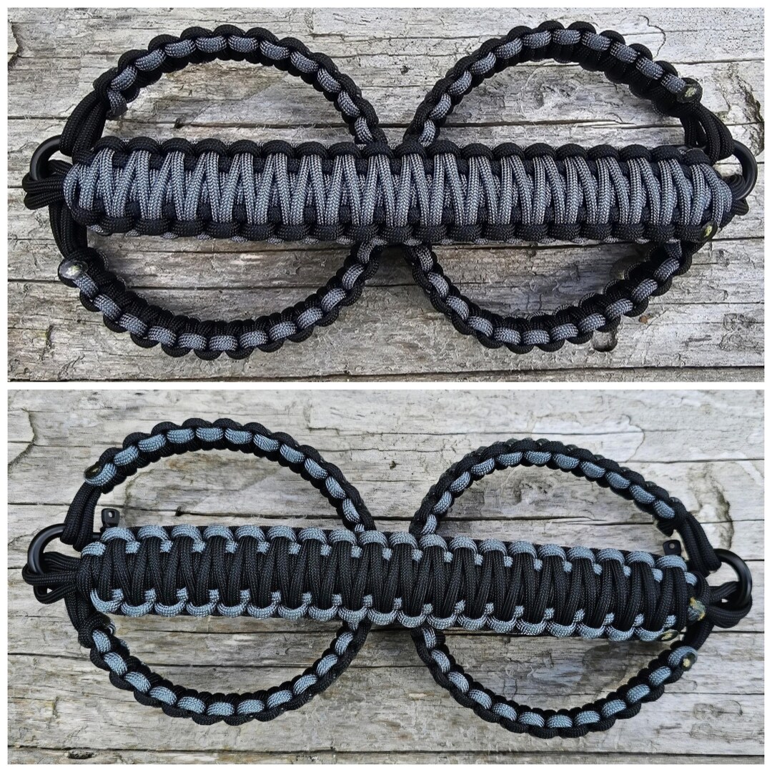 Roll-bar Grab Handles - Paracord Grips - Reversible Roll Bar Mount ...