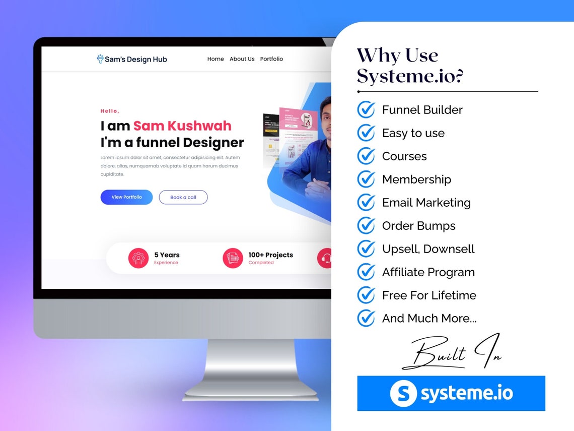 3-step Portfolio Funnel Template Book More Calls and Close More Clients ...