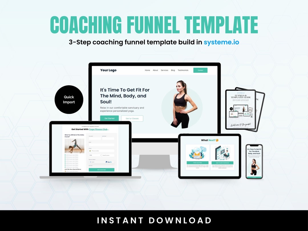 3 Step Coaching Funnel Template Built in Systeme.io Sell Your Course ...