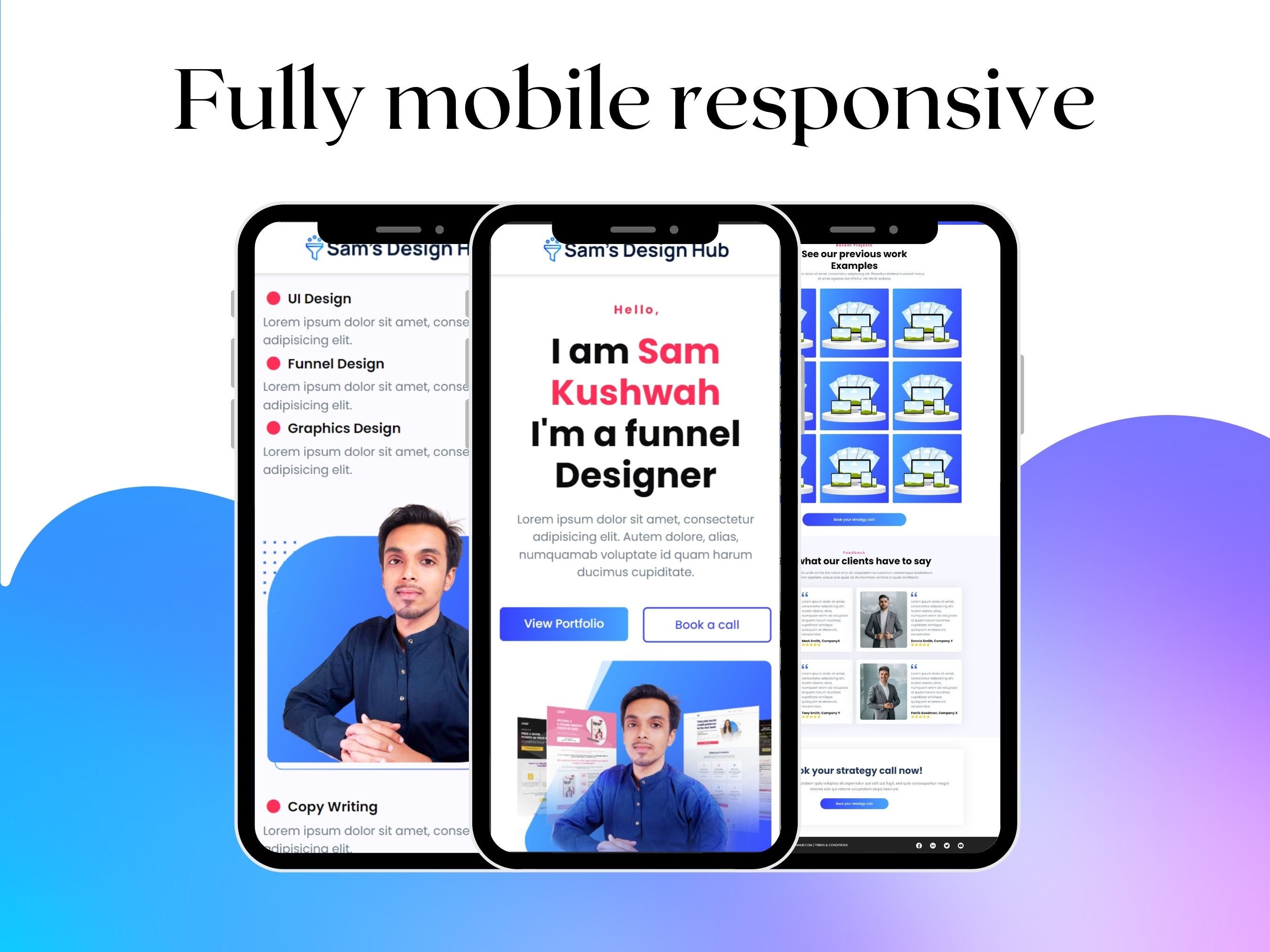 3-step Portfolio Funnel Template | Book More Calls and Close More ...