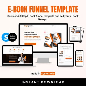 E-book Funnel Template Built in Systeme.io Sell Your E-book Like a Pro ...