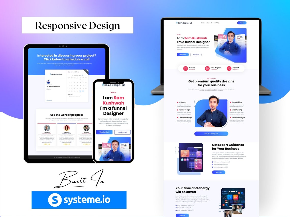 3-step Portfolio Funnel Template Book More Calls and Close More Clients ...