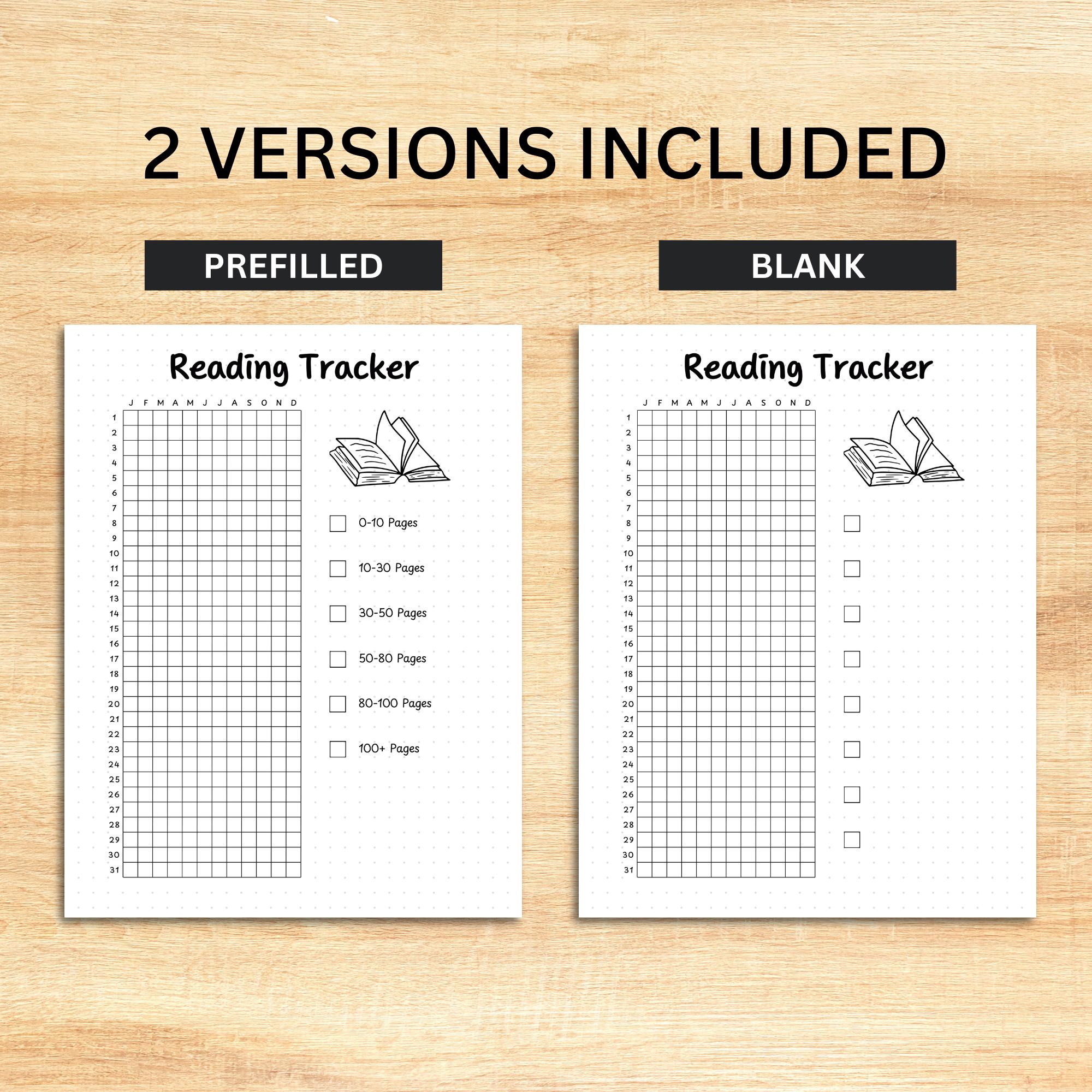 Reading Tracker, Journal Dotted Pages, Pixel Tracker - Etsy