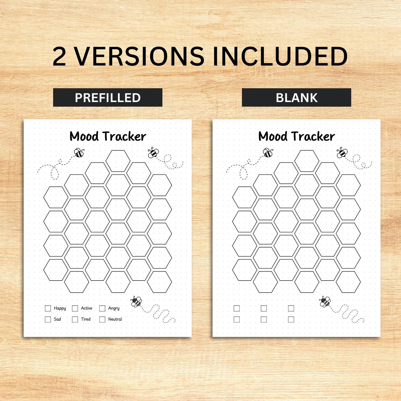 Printable Mood Tracker, Journal Pages, Emotion Tracker, Health Planner ...