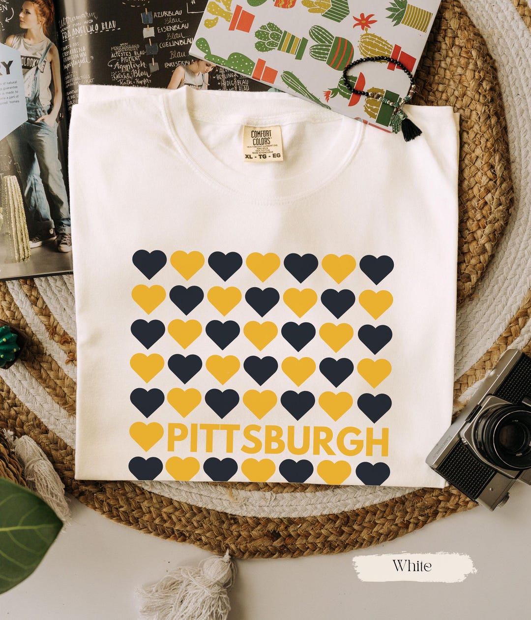 Pittsburgh Tee, Cute Pittsburgh Gift, Football Season Shirt, Game Day T ...