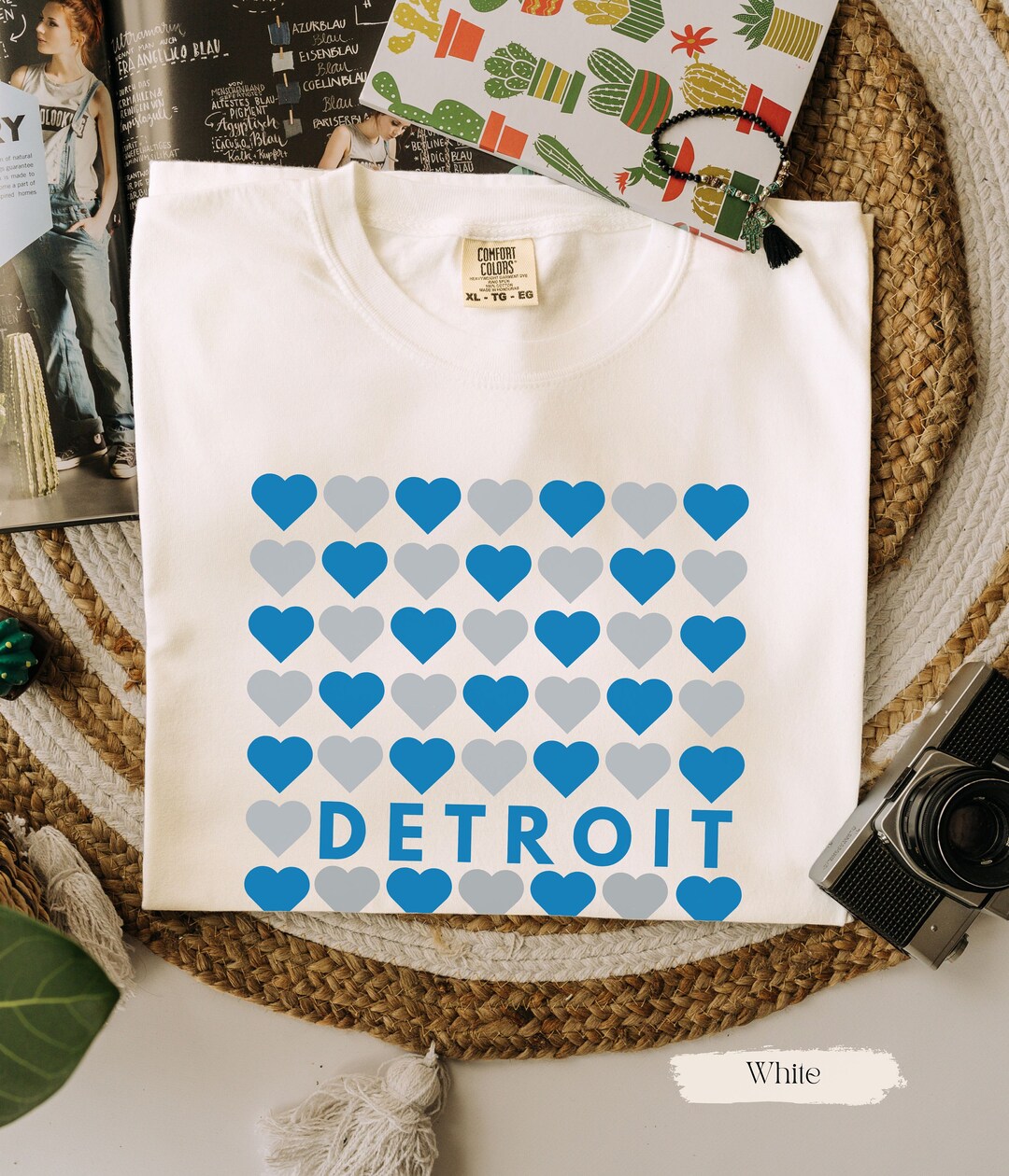Detroit Tee, Cute Detroit Gift, Football Season Shirt, Game Day T-shirt ...
