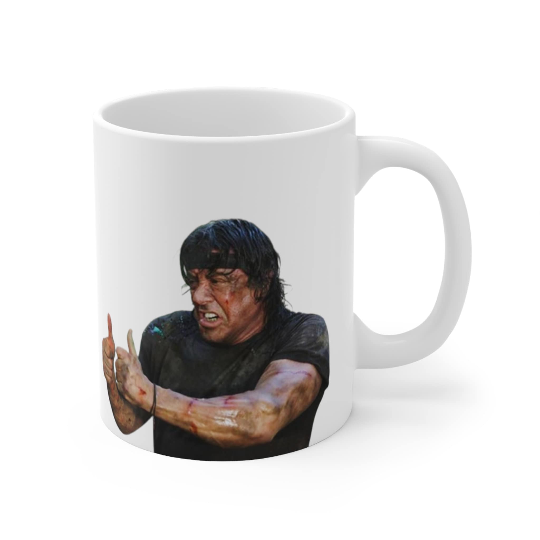 Rambo | Sylvester Stallone | Double Thumbs up | Ceramic Mug 11oz - Etsy