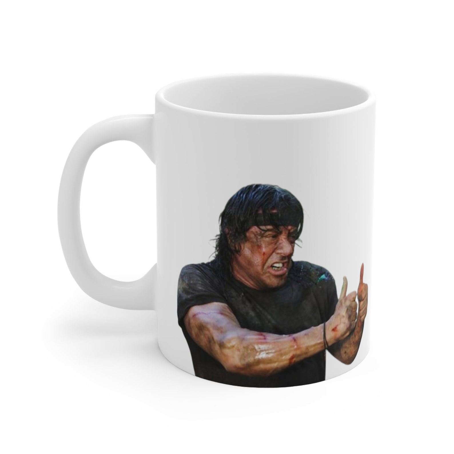 Rambo | Sylvester Stallone | Double Thumbs up | Ceramic Mug 11oz - Etsy