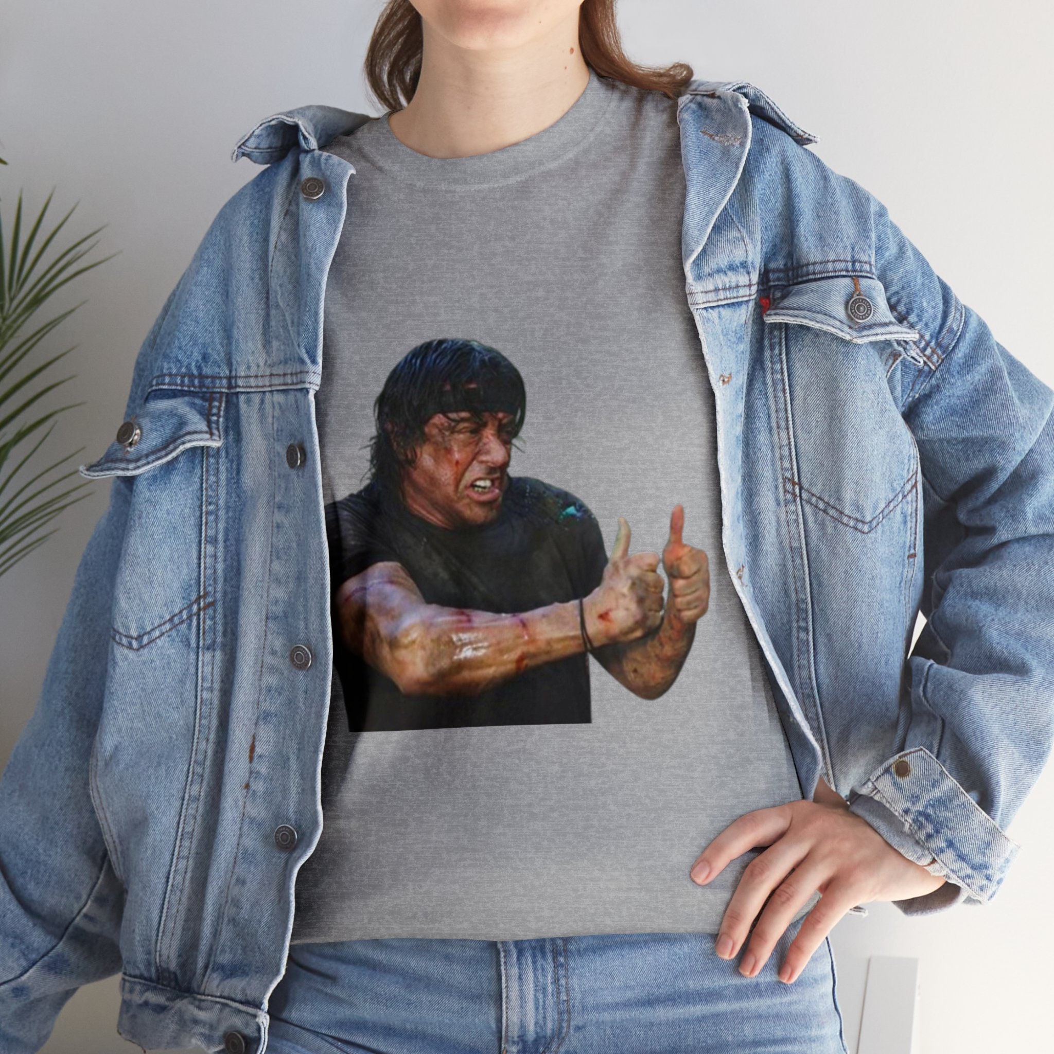 Rambo Double Thumbs up Sylvester Stallone Unisex Heavy - Etsy