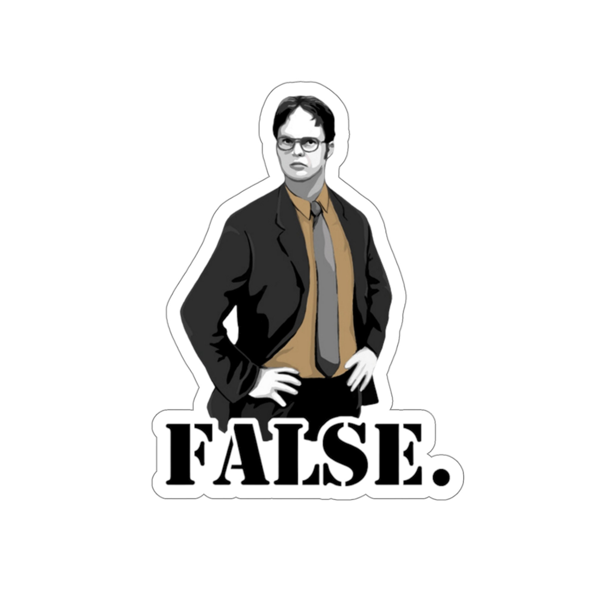Dwight Schrute the Office Kiss-cut Stickers - Etsy