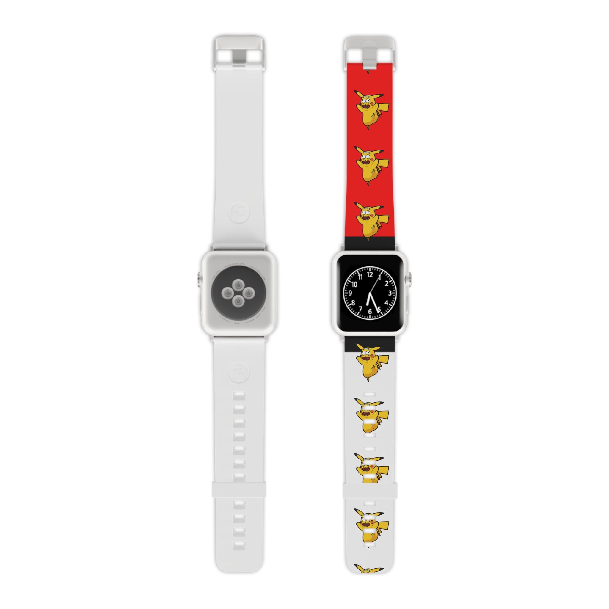 Rickachu Black and Red Cartoon Watch Band for Apple Watch - Etsy