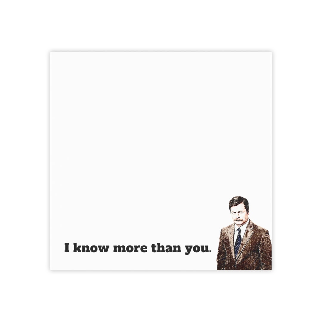 Ron Swanson | I Know More Than You | Parks and Recreation | Fun ...