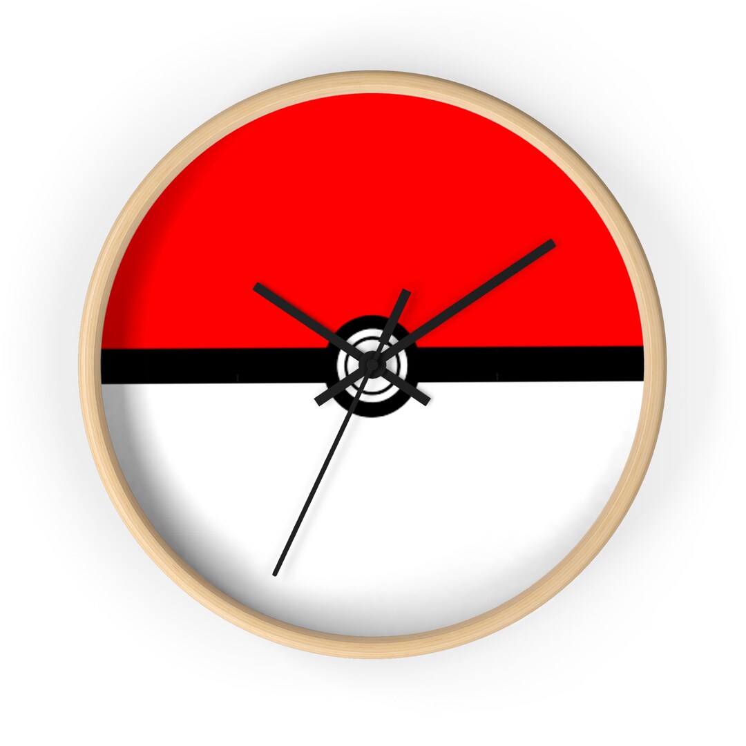 Red and Black | Wall Clock - Etsy