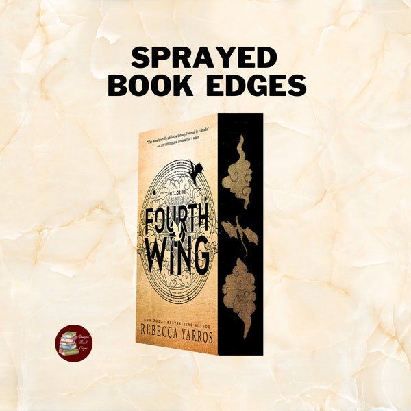 Fourth Wing Book Sprayed Edge - Etsy