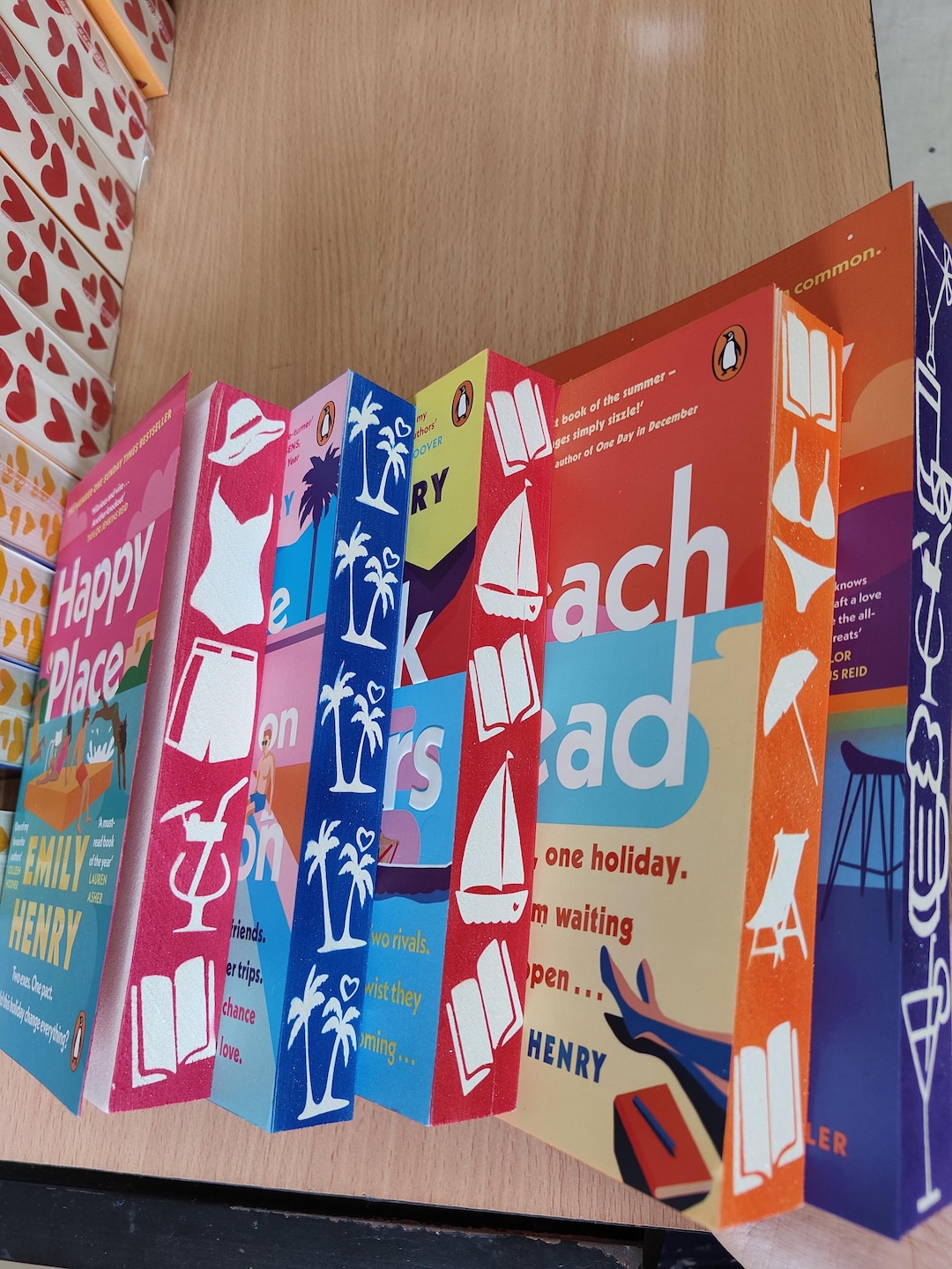 Emily Henry Sprayed Edge Book Set: Beach-themed Special Editions - Etsy