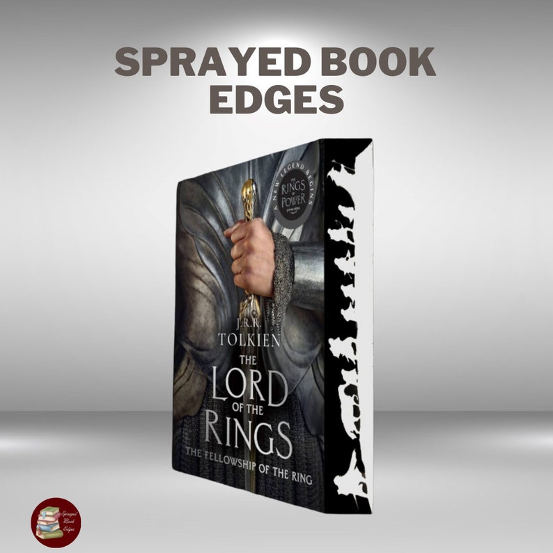 Lord of the Rings JRR Tolkien Custom Sprayed Edges Book With Matching ...