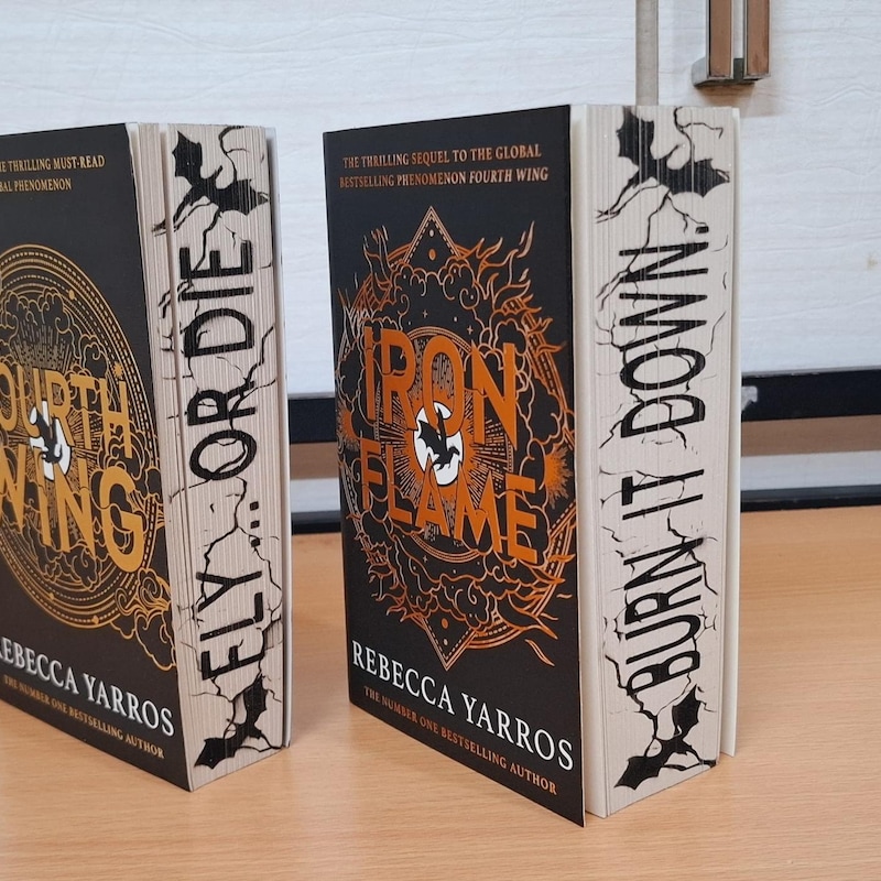 Fourth Wing Book Sprayed Edge - Etsy