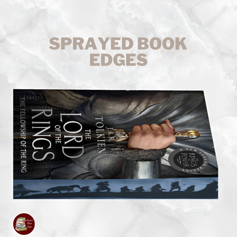 Lord of the Rings JRR Tolkien Custom Sprayed Edges Book With Matching ...