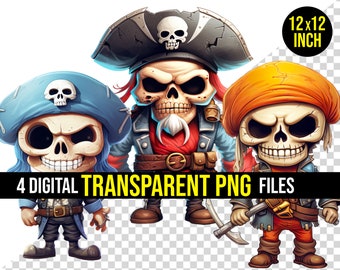 47 Piece Pirate Clipart Bundle - Etsy