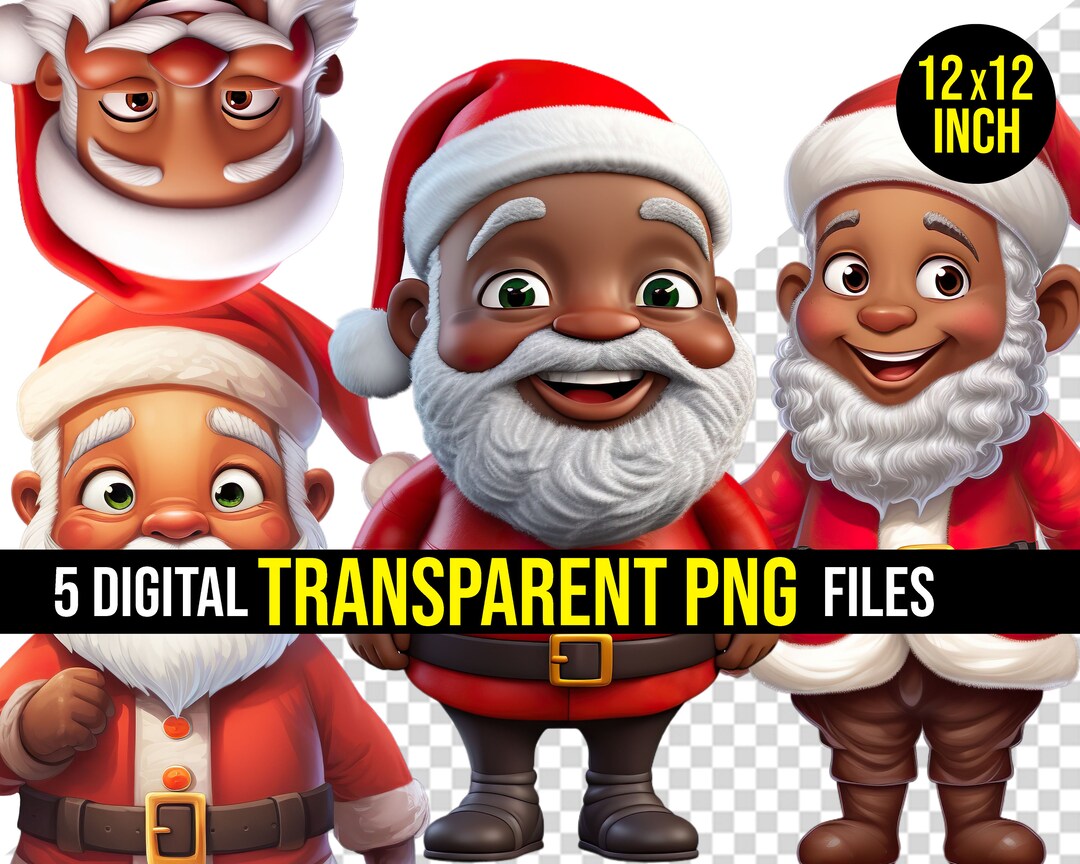 Santa PNG Christmas Clipart High-quality Santa Claus Image - Etsy