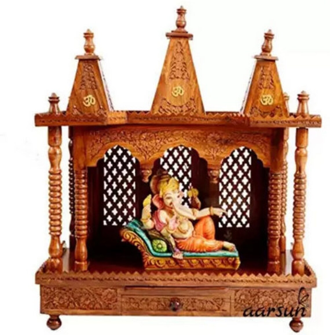 42'' Home Temple/wood Temple/mandir/mandap for Pooja/worship Temple ...