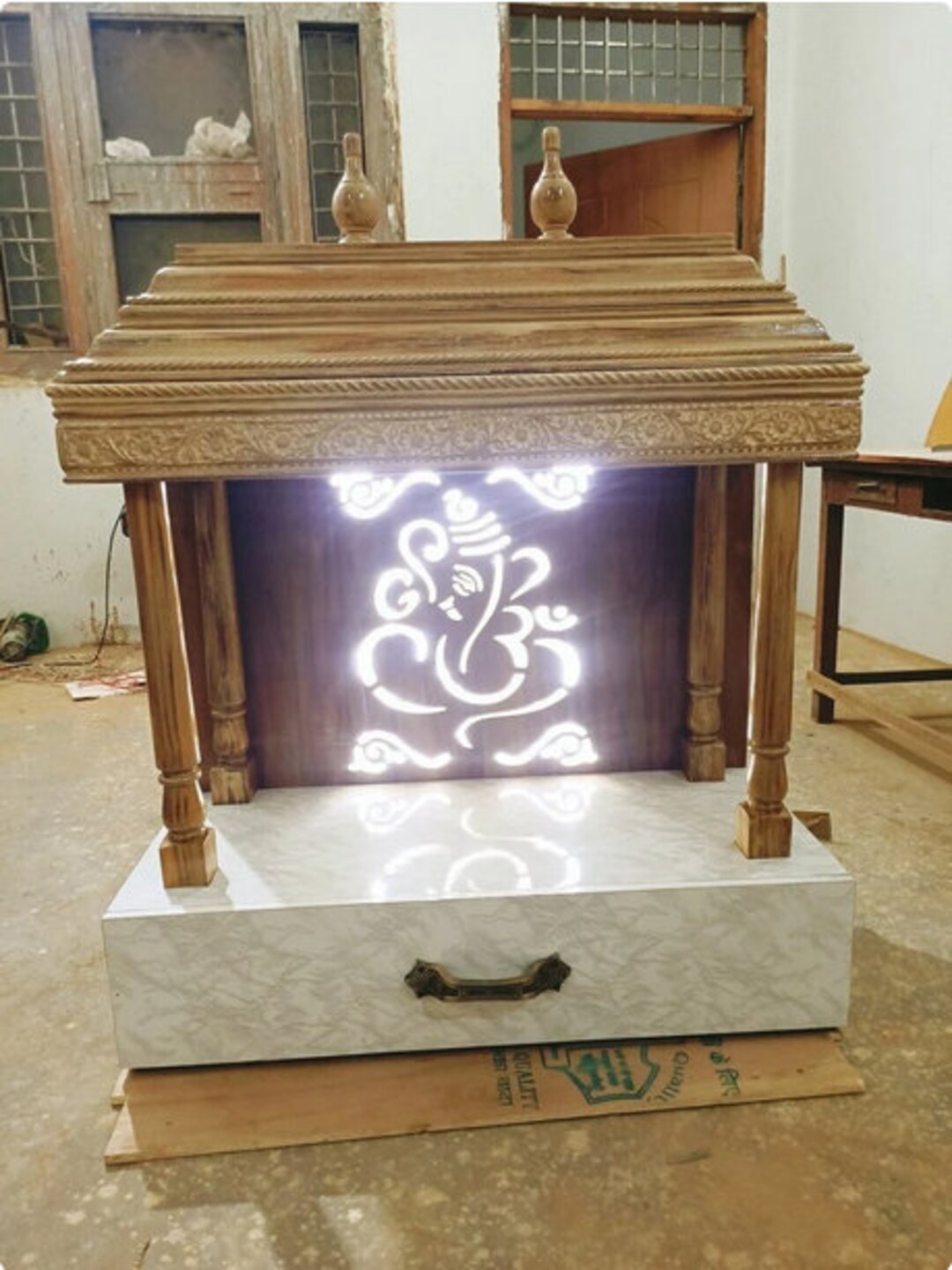 Home Temple/light Fixture Temple Mandir/hindu Mandir/wood Temple/pooja ...