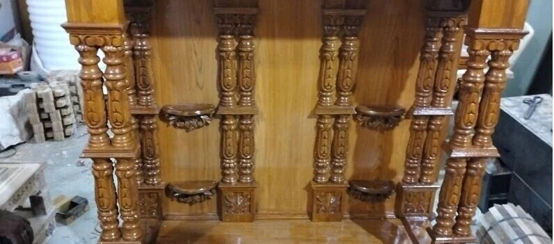 72''hindu Mandir,indian Temple,wood Home Temple, With Drawers,indian ...