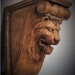 1 Pcs Corbels Bracket LION Face Scroll Shelf ARCHITECTURAL Accent Wood ...