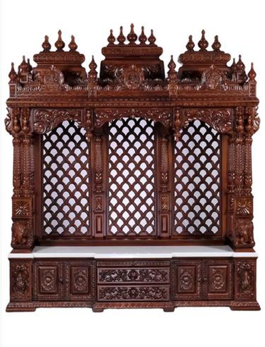 Wooden Temple ,carving Temple,furniture,temple,mandir With Wood Pooja ...