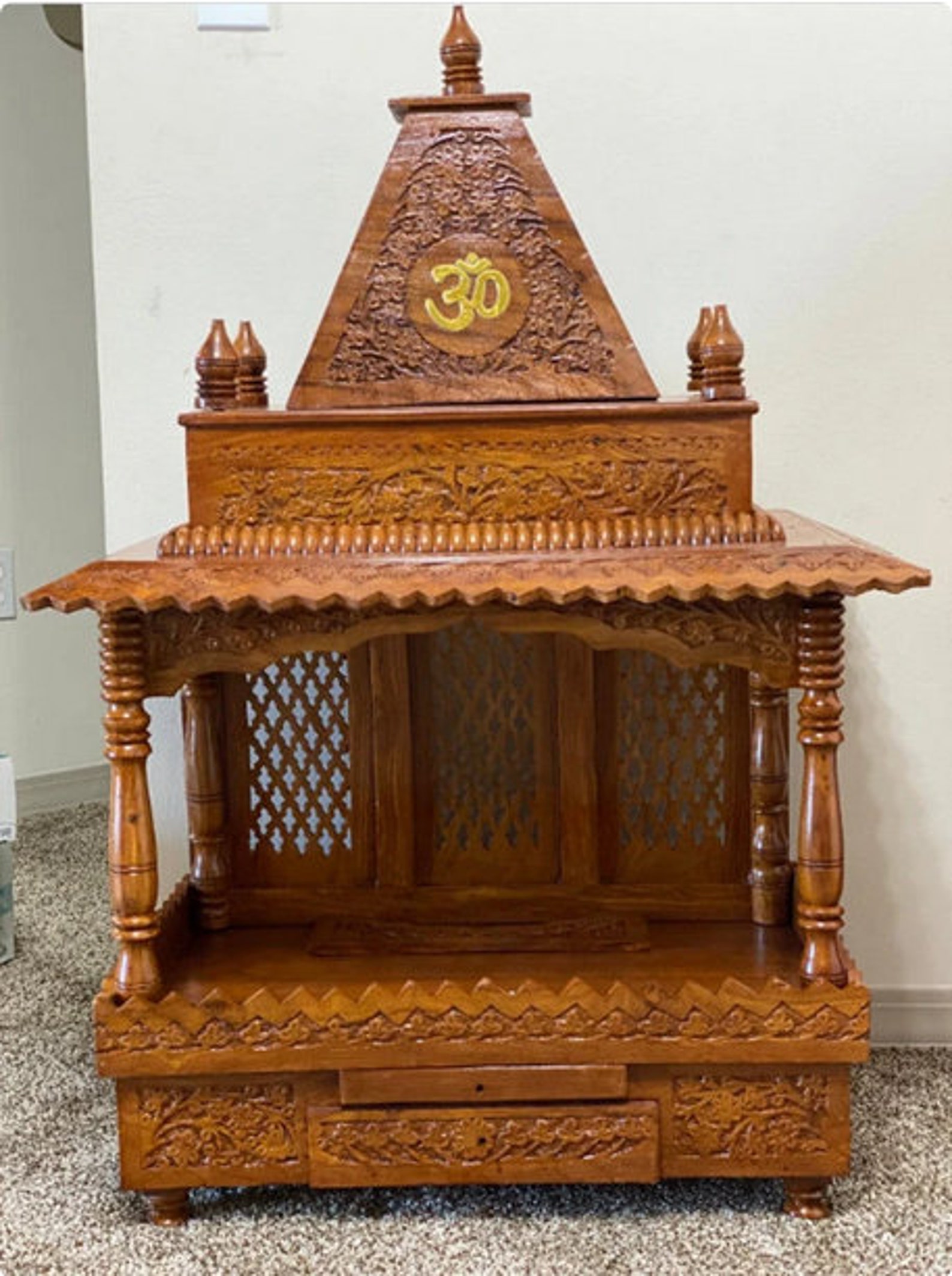 Hindu Mandir/pooja Mandir Wooden Temples/temple Dome/puja Mandir ...