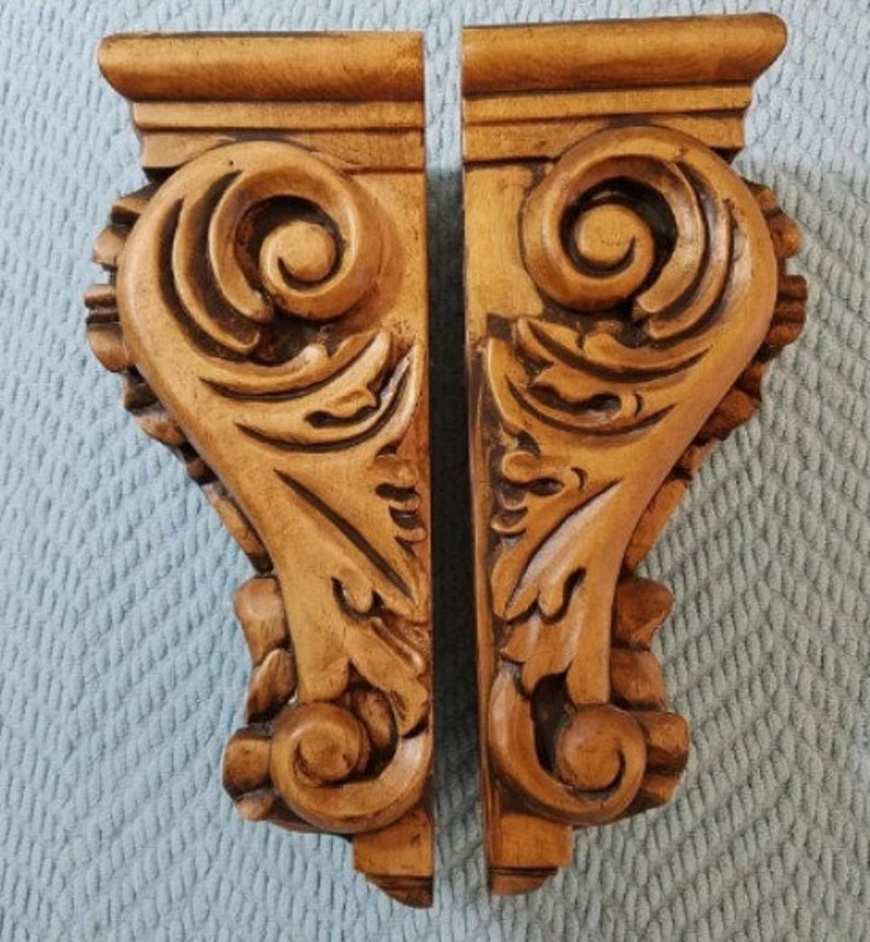 Carved Wooden Corbles Wall Decor Home Hand Carved Wooden Fireplace or ...