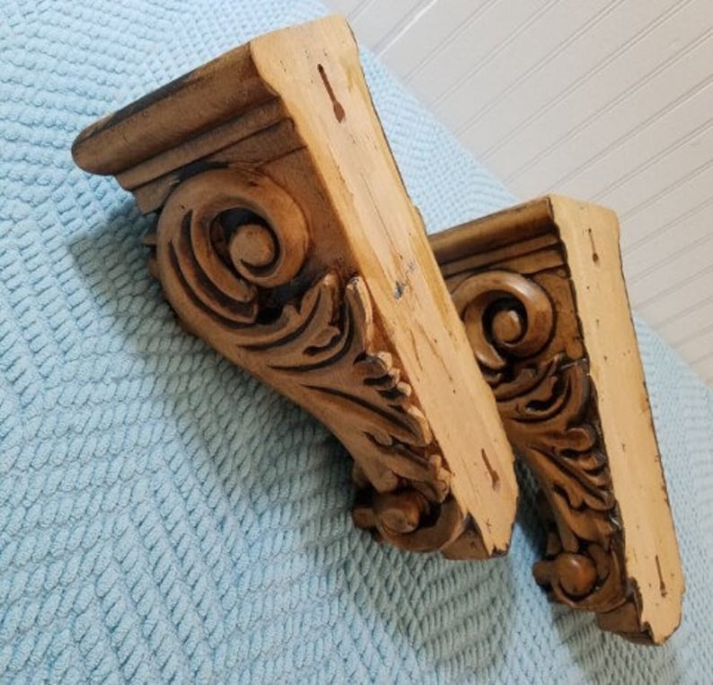 Carved Wooden Corbles Wall Decor Home Hand Carved Wooden Fireplace or ...