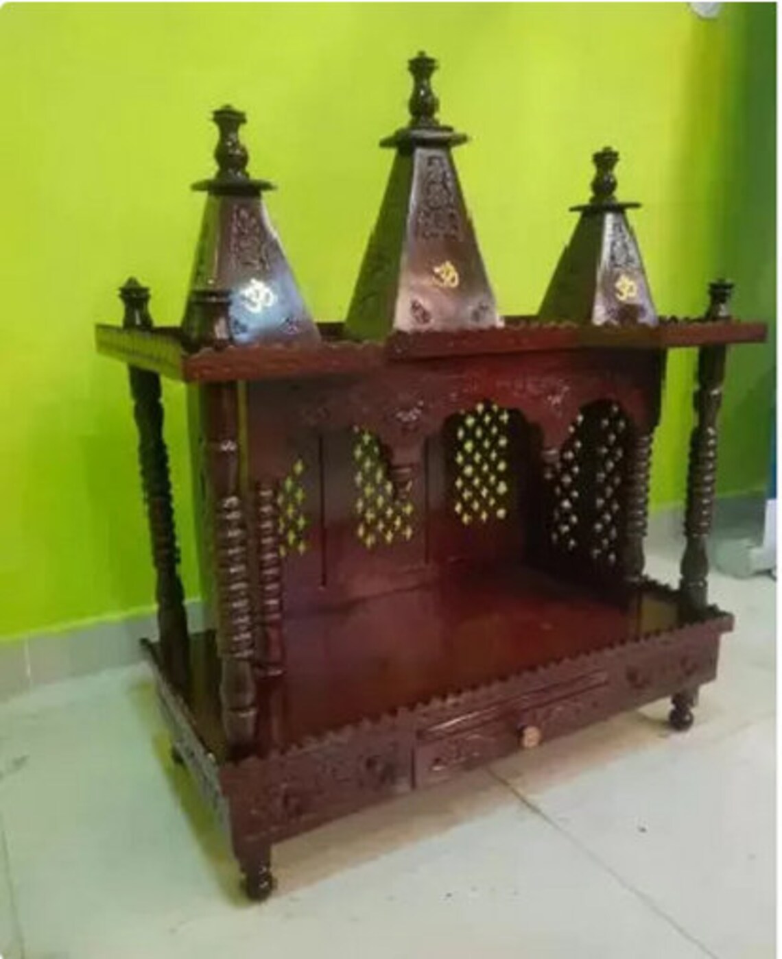 42'' Home Temple/wood Temple/mandir/mandap for Pooja/worship Temple ...