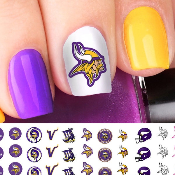 Football Nail Decals - Etsy